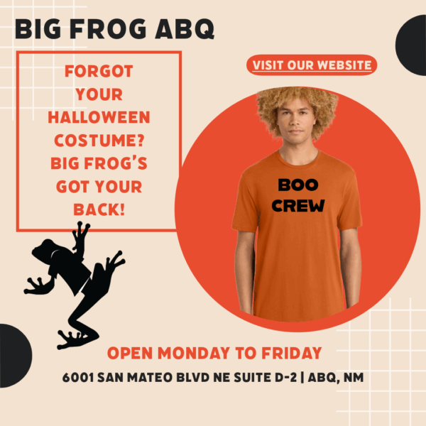 Forgot Your Halloween Costume? Big Frog’s Got Your Back! - Big Frog ...